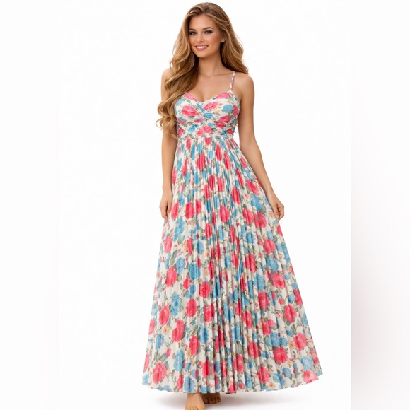 Mu Xiang Chen Clothing | Dresses | Floral Formal Maxi Gown Mu Xiang ...